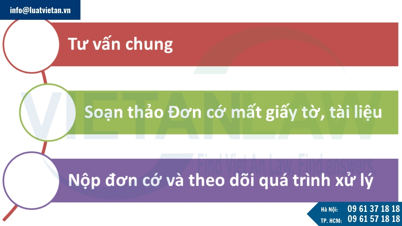 Dịch vụ Đơn cớ mất giấy tờ, tài liệu - Công ty luật Việt An