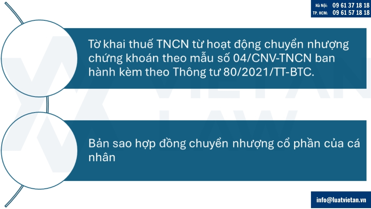 Cách kê khai thuế TNCN từ chuyển nhượng vốn góp, cổ phần - Công ty luật ...